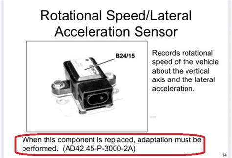 Lateral Acceleration Sensor Part Number Question Mercedes SLK World