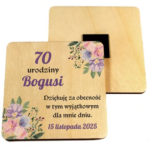 PODZIĘKOWANIE DLA GOŚCI NA URODZINY MAGNES KOLOR ONLINE