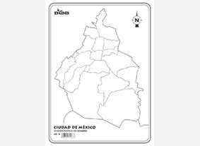 ME18 Ciudad de México División política s n 25 pzas Ediciones Bob Shop
