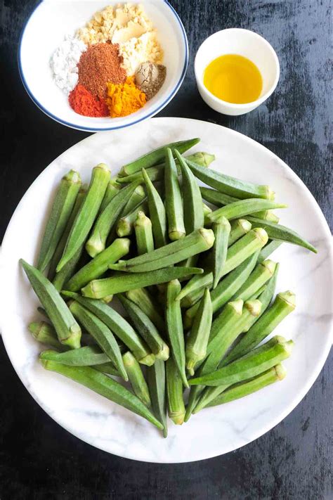 Air Fryer Okra Kurkuri Bhindi Recipe Masalachilli