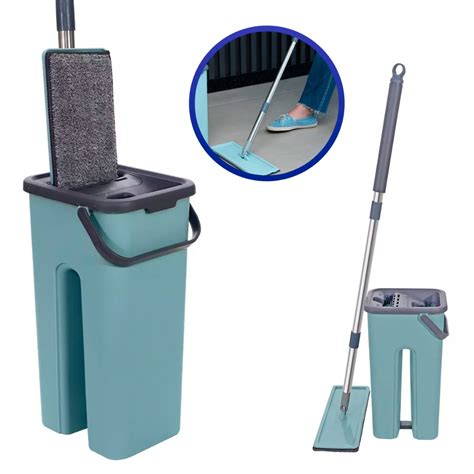 Flat Mop Rodo Magico Refil Tira Sujeira Esfreg O Vassoura Balde