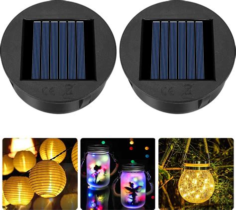 Solar Ersatzdeckel 8cm für Solarlampen Außenlaternen 2 Stück