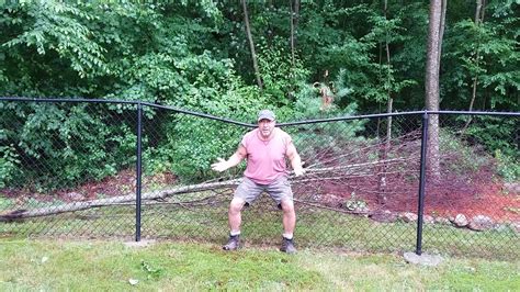 Outdoorguy845 How To Straighten A Steel Pipe On A Chain Link Fence