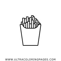 French Fries Coloring Page Ultra Coloring Pages