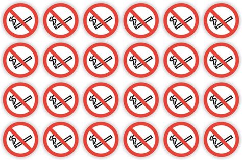 Verboden Te Roken Stickers Set 24 Stuks Bol