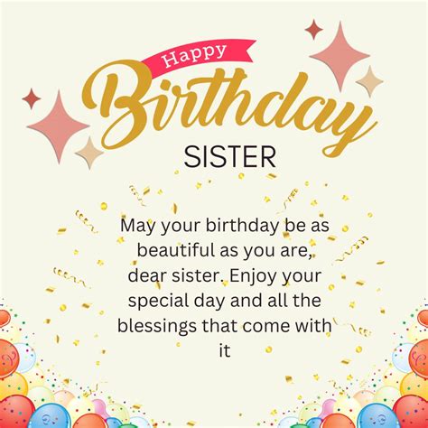 Heart Touching Birthday Wishes For Sister Also Get The Best Wishes