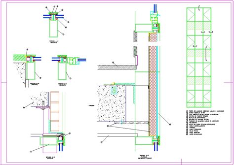 Muro Cortina Con Perfiles De Acero En AutoCAD CAD 92 77 KB Bibliocad