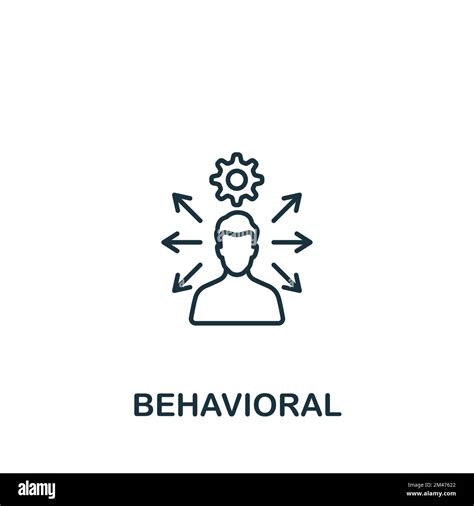 Behavioral Icon Simple Line Element Neuromarketing Symbol For