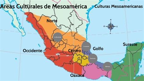 Mapa Areas Culturales De Mesoamerica Strategic