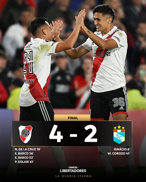 CONMEBOL Libertadores On Twitter Primera Victoria De RiverPlate