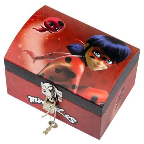 Boîte à bijoux Miraculous Ladybug Disney enfant Secret GUIZMAX