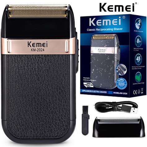 Kemei KM 2024 Powerful Rechargeable Shaver For Men Waterproof Electric
