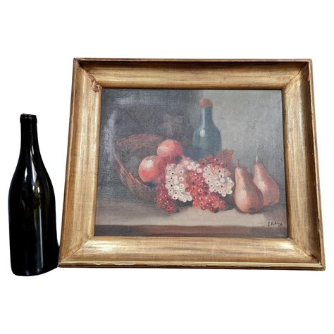 Th Century French Still Life Oil Painting Of Flowers By Camille