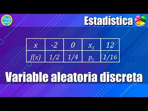 Video Funcion De Probabilidad Y Valor Esperado De Variable Aleatoria