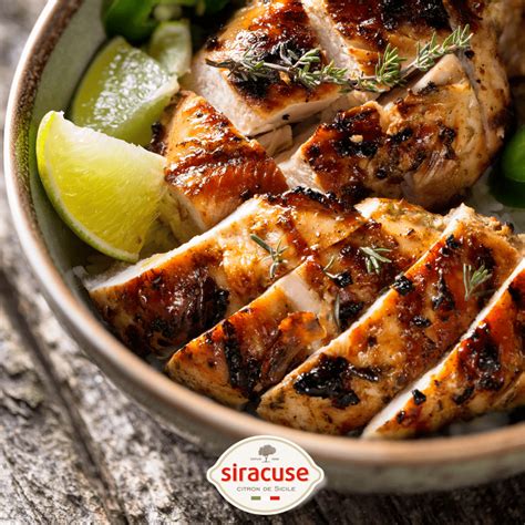 Poulet mariné au citron et à la bière