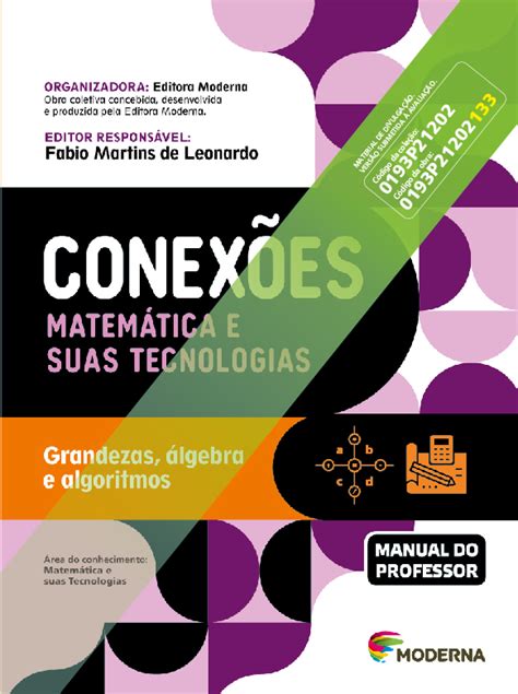 Conexões Matemática e suas Tecnologias Vol 1 Grandezas álgebra e