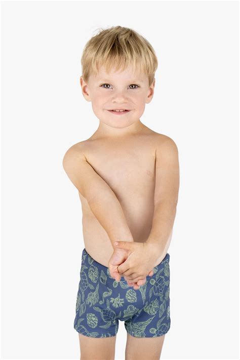 Sunga boxer bebê e infantil tartaruga marinha Dedeka