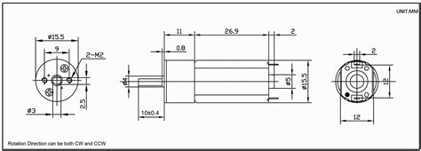 15mm Diameter HT SOG15A Spur Geared DC Motors China Micro DC Gear