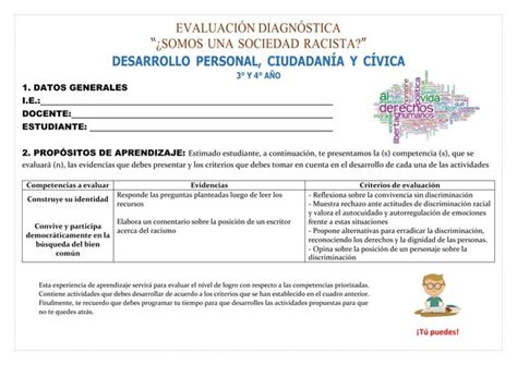 EVALUACIÓN DIAGNÓSTICA DPCC 33 y 4 docx