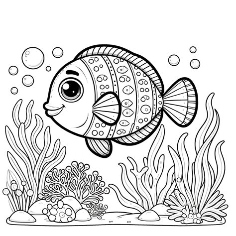 Fisch Ausmalbild Gratis Malvorlagen Zum Ausdrucken