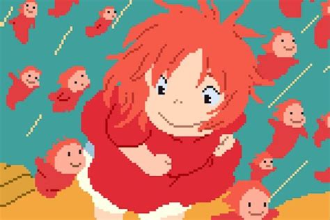 8 Bit Ghibli Studio Ghibli Characters Pixel Art Studio Ghibli Movies