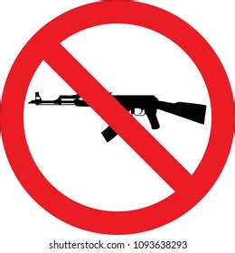 No Weapon Sign Sign Prohibited Gun Stock Vector Royalty Free 511935079