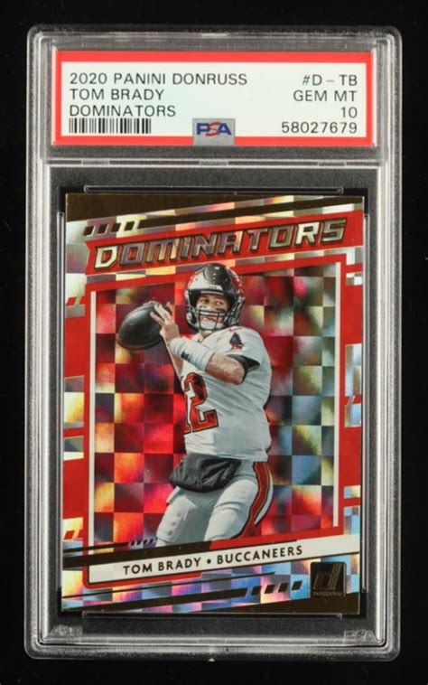 Tom Brady 2020 Donruss Dominators 4 PSA 10 Pristine Auction