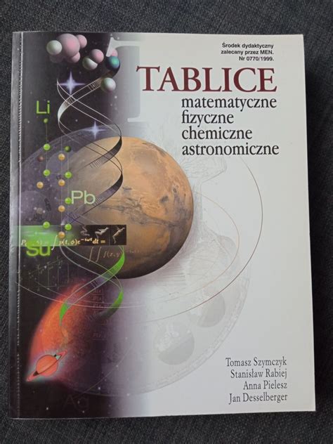 Tablice matematyczne fizyczne chemiczne astronomiczne Pasłęk OLX pl