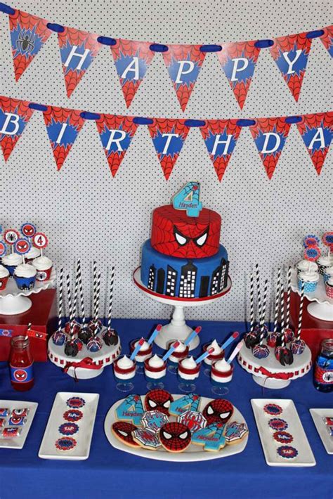 32 Ideias de Decoração Festa Infantil Homem Aranha