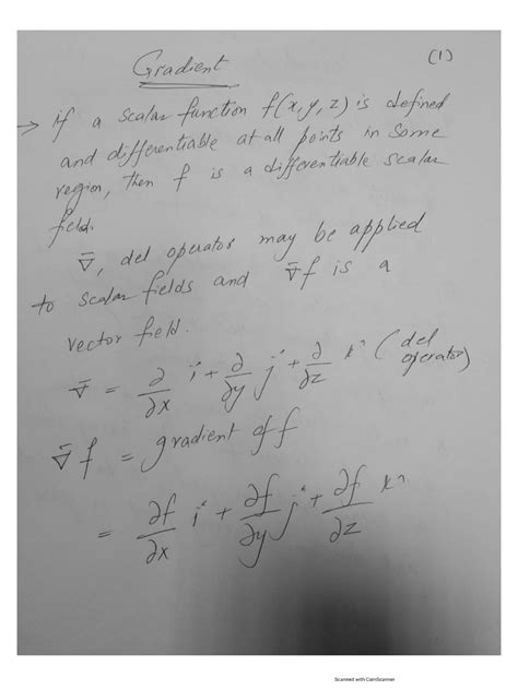ap gradient divergence curl slides pdf