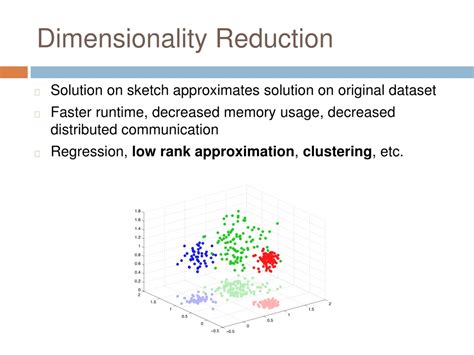 ppt dimensionality reduction for k means clustering and low rank approximation powerpoint