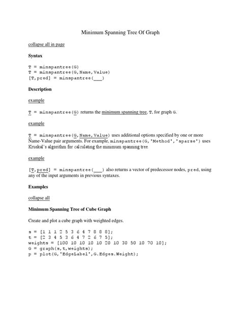 projek spanning tree of graph pdf vertex graph theory combinatorics