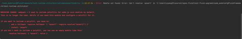 The Fluidframeworktest Runtime Utils Throw An Error About Module Not Found Error Cant