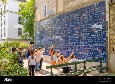 France Paris Montmartre District Place Des Abbesses Square Jehan