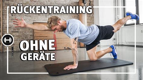 Rückentraining für zu Hause Übungen ohne Geräte Fitness