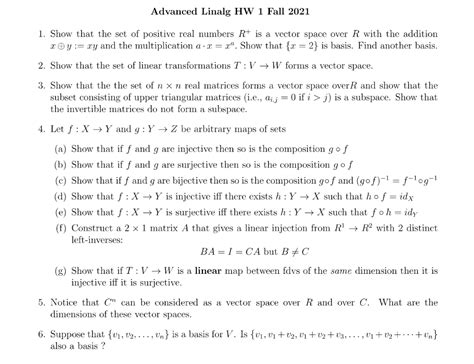 solved advanced linalg hw 1 fall 2021 1 show that the set