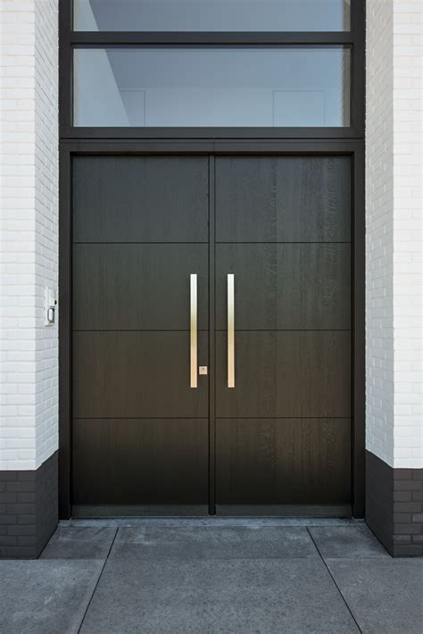 Solid Wood Modern Groove Double Entrance Door Artofit