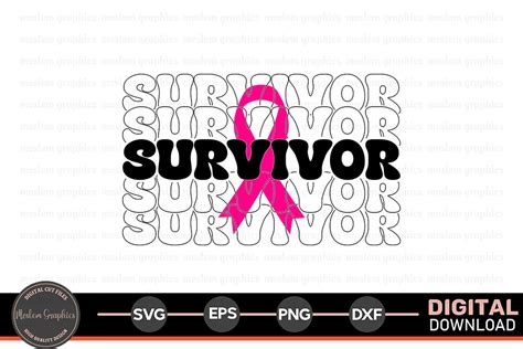 Survivor Breast Cancer Awareness SVG Graphic By Moslem Graphics