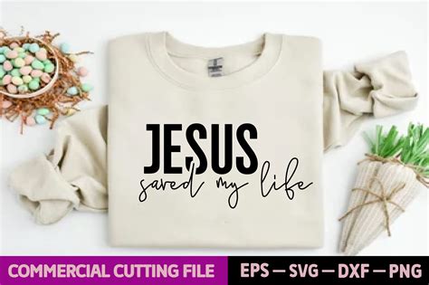 Jesus Saved My Life Gráfico por Biplab studio Creative Fabrica