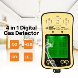 Jual H2S O2 CO LEL Gas Monitor Smart Sensor ST8900 4 In 1 Detector