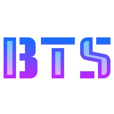 BTS Logo Rainbow PNG