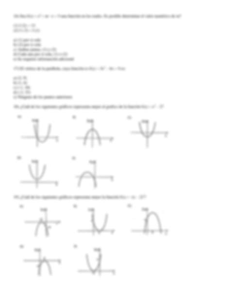 SOLUTION Ejercitacion Funcion Cuadratica Studypool