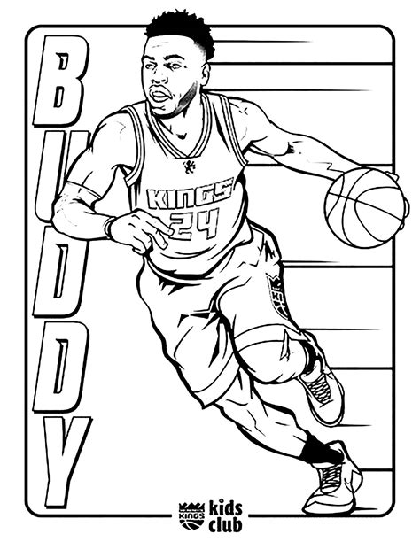 Basketball Coloring Pages Nba Players
