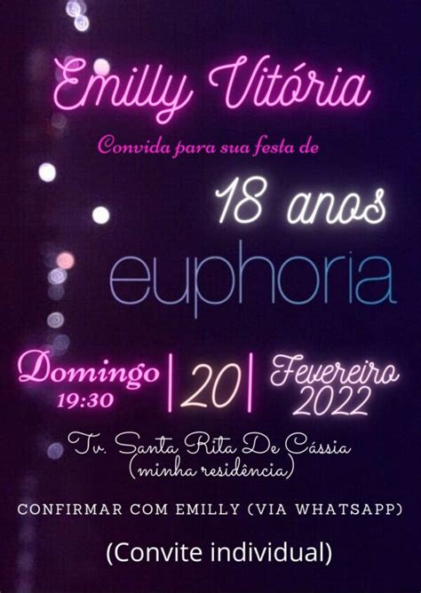 43 Modelos De Convite De Euphoria