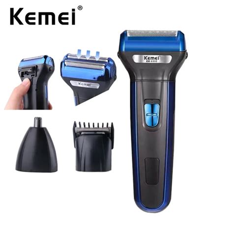 Kemei KM 6332 Multifunctional 3 In 1 Electric Foil Shaver Rechargeable