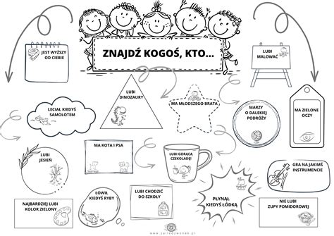 GRATIS Karta integracji Znajdź kogoś kto zailedzwonek