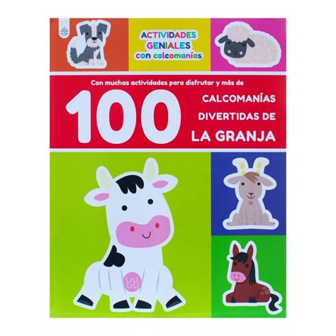 100 Calcomanías Divertidas de La Granja Silver Dolphin Bookworm Walmart