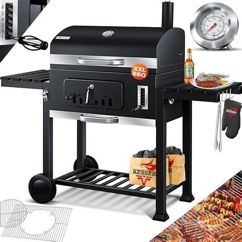 KESSER Chariot à Barbecue Grill XXL à Charbon de Bois avec Couvercle