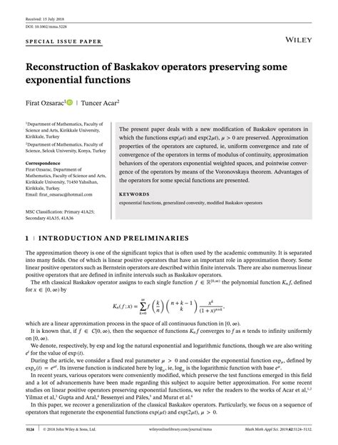 reconstruction of baskakov operators preserving some exponential functions request pdf