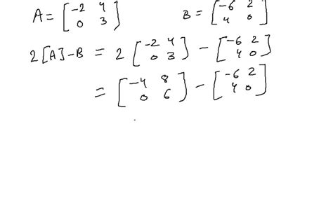 solved matrices [a] and [b] are shown on the screen find each matrix image cannot copy 2[a] [b]